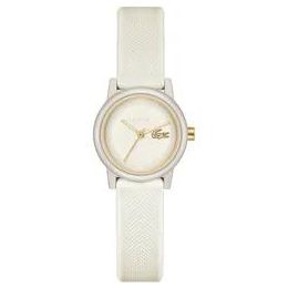 Quarzuhr Lacoste "Lacoste.12.12 SWIFT", beige, Armbanduhren, Damen, Quarzuhr, Armbanduhr, Damenuhr, Silikonarmband, analog