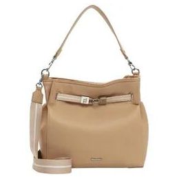 Beuteltasche Tamaris "Beutel TAS Kirima", Damen, Gr. B/H/T: 29cm x 29cm x 14cm 0, beige (sand 420), Polyurethan, Taschen Beuteltasche