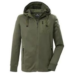 Funktionsjacke "GS 85 MN JCKT", Herren, Gr. 4XL, olivgr&uuml;n, Oberseite: 90% Polyester, 10% Elasthan;R&uuml;ckseite: 100% Polyester;Obermaterial 2: 100% Polyester;F&uuml;llung: 100% Polyester, G.I.G.A. DX BY KILLTEC, Jacken Funktionsjacke, Hybridjacke, 10.000 mm wasserdicht, daunenfrei, Teflon EcoEliteTM