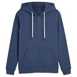 Scotch & Soda Sweatshirt SCOTCH & SODA "Sweatjacke Logo Badge Zipthrough Hoodie 1er Pack", Herren, Gr. M, blau, Obermaterial: 100% Baumwolle CO., Sweatshirts Sweatshirt