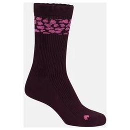 LIEBLINGSST&Uuml;CK Langsocken LIEBLINGSST&Uuml;CK "Lovely Socks "Bonnie" - 3er Pack", Damen, Gr. 35-38, 860, schwarz lila, Baumwollmischung, normal, Socken, mit Baumwoll-Anteil