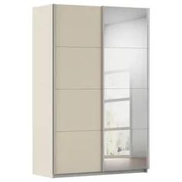 Schwebet&uuml;renschrank Rauch "Kleiderschrank Schrank Garderobe Schlafzimmerschrank CORTONA", beige (champagner), B:136cm H:210cm T:62cm, Holzwerkstoff, Schr&auml;nke, Schwebet&uuml;renschrank, in 3 Ausstattungen BASIC/CLASSIC/PREMIUM (SOFT-CLOSE) MADE IN GERMANY