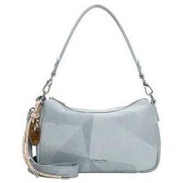 Beuteltasche Tamaris "Beutel TAS Karen", Damen, Gr. B/H/T: 27cm x 17cm x 10cm 0, blau (lightblau 530), Polyurethan, Taschen Beuteltasche