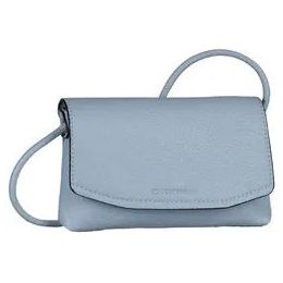 Umh&auml;ngetasche Tom Tailor "Rissa", Damen, Gr. B/H/T: 21cm x 13,5cm x 3cm, mid blau, Lederimitat, clean, gepflegt, unifarben, Taschen Umh&auml;ngetasche, Damen Schultertasche, Handtasche, auch als Clutch tragbar