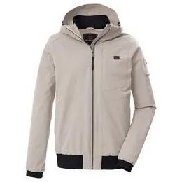 Blouson "GS 107 MN BLSN", Herren, Gr. L, hellbeige, Obermaterial: 100% Polyester;Futter: 100% Polyester, G.I.G.A. DX BY KILLTEC, Jacken Blouson, Atmungsaktiv, winddicht, wasserabweisend Blouson mit Kapuze