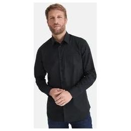 Langarmhemd Stooker Men "HUGH Hemd Langarm Regular Fit", Herren, Gr. XXL, US-Gr&ouml;&szlig;en, schwarz, Web, 60% Baumwolle, 40% Polyester, regular fit, Hemden, Langarm Hemd Regular Fit f&uuml;r Herren