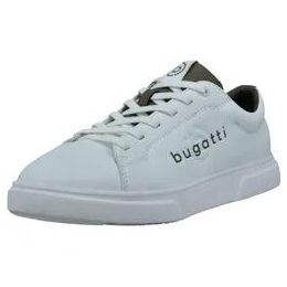 Sneaker Bugatti "Bugatti Sneaker Lederimitat", Herren, Gr. 46, wei&szlig;, Lederimitat, Schuhe Sneaker