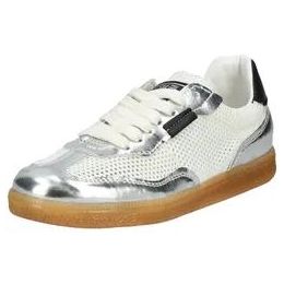 Sneaker Steve Madden "Steve Madden Sneaker Textil", Herren, Gr. 39, wei&szlig;, silber, Textil, Schuhe Sneaker
