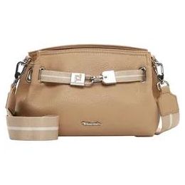 Umh&auml;ngetasche Tamaris "Umh&auml;ngetasche TAS Kirima", Damen, Gr. B/H/T: 22cm x 17cm x 8,5cm 0, beige (sand 420), Polyurethan, Taschen Umh&auml;ngetasche
