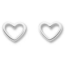 Paar Ohrh&auml;nger ONE ELEMENT "Herz Ohrringe Ohrstecker aus 925 Silber", silber, Ohrringe, Damen, Damen, Silber 925 (Sterlingsilber), Ein Geschenk von Herzen &ndash; zart, elegant & voller Symbolik