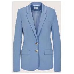 Madeleine Mode Jackenblazer MADELEINE "Blazer Langer Jersey-Blazer", Damen, Gr. 40, blau (gletscherblau), Obermaterial: 65% Viskose CV. 30% Polyamid PA. 5% Elasthan EL., Modern, normal, Blazer