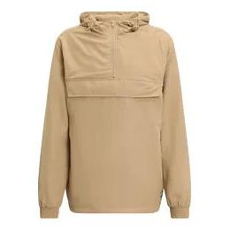 Anorak Urban Classics "Urban Classics Herren Recycled Basic Pull Over Jacket", Herren, Gr. S, unionbeige, 63% Polyester, 37% Polyester, unifarben, normal, ohne Ausschnitt, Jacken