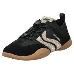 Sneaker Steve Madden "Steve Madden Sneaker Textil", Damen, Gr. 37, schwarz, gold, Textil, Schuhe Sneaker