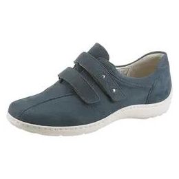 Waldl&auml;ufer Klettschuh WALDL&Auml;UFER "HENNI", Damen, Gr. 5,5 (38,5), jeansblau, Nubukleder, Schuhe Klettschuh, Komfortschuh, Freizeitschuh, Halbschuh mit Nieten und H-Weite
