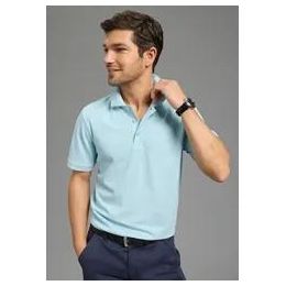 MAN'S WORLD Poloshirt MAN'S WORLD, Herren, Gr. 68/70 (4XL), hellblau, Piqu&eacute;, Obermaterial: 100% Baumwolle, unifarben, Basic, regular fit, Rundhals, Flachstrickb&uuml;ndchen, Shirts, Kurzarm, lockere Passform, unifarben, Topseller