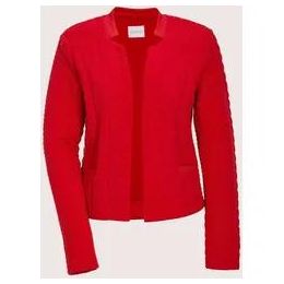 Madeleine Mode Jackenblazer MADELEINE "Jacke Kurzer Jerseyblazer", Damen, Gr. 40, rot, Obermaterial: 83% Polyester PES. 14% Viskose CV. 3% Elasthan EL., Modern, normal, Blazer