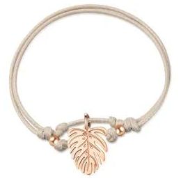 Armband AILORIA "Armband beige/silber JUNGLE", gold (ros&eacute;gold), Armb&auml;nder, Damen, Edelstahl, Armband