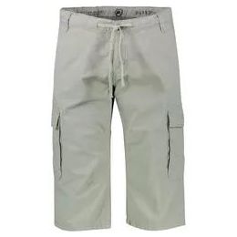 Cargobermudas Lerros "Lang-Bermuda mit Cargotaschen, grosse Gr&ouml;&szlig;en", Herren, Gr. 48, tinted grau, 100% Baumwolle, Hosen