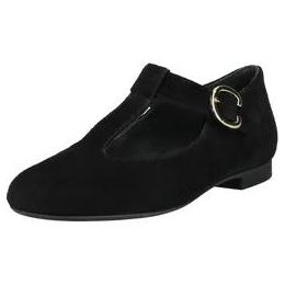 Riemchenballerina Paul Green "Paul Green Ballerinas Leder", Damen, Gr. 40,5, schwarz, Leder, Schuhe Riemchenballerina