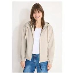 Blouson Cecil, Damen, Gr. XXL (46), pearl beige, Web, Obermaterial 1: 56% Baumwolle, 44% Polyester; Obermaterial 2: 100% Baumwolle, Futter: 100% Polyester, unifarben, comfort fit normal, ohne Ausschnitt, elastischer Bund, Jacken Blouson, mit Kapuze