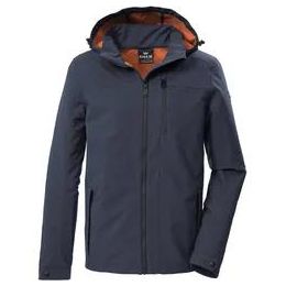 Softshelljacke "GS 108 MN SFTSHLL JCKT", Herren, Gr. M, dunkelblau, Oberseite: 100% Polyester;R&uuml;ckseite: 100% Polyester;Futter: 100% Polyester, G.I.G.A. DX BY KILLTEC, Jacken Softshelljacke, Wasserabweisende Softshelljacke mit abnehmbarer Kapuze