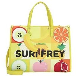 Shopper SURI FREY "Shopper SFY Issy", Damen, Gr. B/H/T: 39,5cm x 30cm x 16cm 0, gelb (gelb 460), PVC, Taschen Shopper