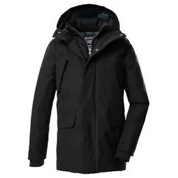 Parka Killtec "KOW 234 BYS PRK", Jungen, Gr. 176, schwarz, Obermaterial: 88% Polyester, 12% Baumwolle;Futter: 100% Polyester;F&uuml;llung: 100% Polyester, Jacken Parka, Wind- und wasserdichter Kinderparka mit 10.000 mm Wassers&auml;ule