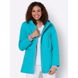 WITT Damen Funktionsjacke Body mit Fleece-Futter, t&uuml;rkis, Gr&ouml;&szlig;e 36