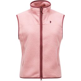Peak Performance NatureRush Fleeceweste Damen - Gr&ouml;&szlig;e XS - rosa