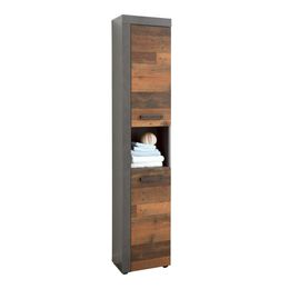 TRENDTEAM Hochschrank 'Indy' Old Wood 36 x 184 x 31 cm