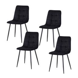 HTI-Living Stuhl Mesa Velvet Schwarz