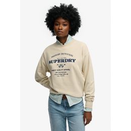 Superdry & Co Sweatshirt Damen Gr&ouml;&szlig;e XL beige / dunkelblau