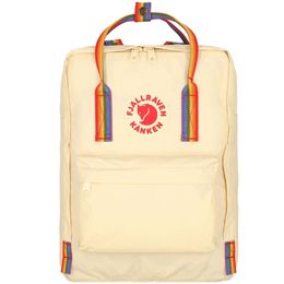 Fj&auml;llr&auml;ven Fj&auml;llr&auml;ven Rucksack 'Kanken Rainbow' Damen Gr&ouml;&szlig;e One Size elfenbein / hellblau / orange / rot