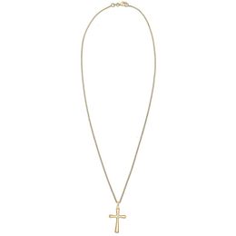 Elli DIAMONDS Kette 'Kreuz' Damen Gr&ouml;&szlig;e 45 gold / wei&szlig;