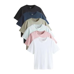 next T-Shirt 'Essential' Herren Gr&ouml;&szlig;e S hellblau / pastellgr&uuml;n / rosa / schwarz / wei&szlig;