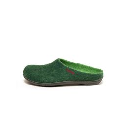 MagicFelt Slippers 'Filzpantoffel MagicFelt 736' male Green size 44