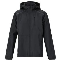 Laufjacke Endurance "Hugoee", Jungen, Gr. 116, schwarz, 100% Polyester, unifarben, normal, ohne Ausschnitt, Jacken, mit wind- und wasserabweisender Funktion