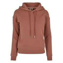 Kapuzenpullover Urban Classics "Urban Classics Damen Ladies Organic Hoody", Damen, Gr. XL, terracotta, 100% Baumwolle, unifarben, normal, ohne Ausschnitt, Pullover Kapuzenpullover