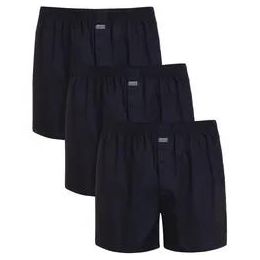 Webboxer Jockey "Web-Boxershorts Everyday Woven Boxer Shorts 3er Pack", Herren, Gr. XL, blau (dunkelblau), Obermaterial: 100% Baumwolle CO., Unterhosen
