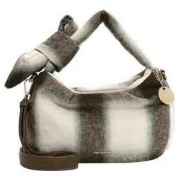 Emily & Noah Beuteltasche EMILY & NOAH "Beutel E&N Hanneke", Damen, Gr. B/H/T: 34cm x 17cm x 13cm 0, grau (taupe 900), Polyurethan, Taschen Beuteltasche