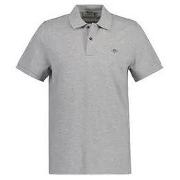 Poloshirt Gant "Poloshirt Regular Shield Pique Polo 1er Pack", Herren, Gr. 4XL, grau, Obermaterial: 100% Baumwolle CO., Shirts