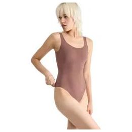 Body Sloggi "ZERO Feel 2.0", Damen, Gr. M, N-Gr, braun (cacao), Single Jersey, Obermaterial: 76% Polyamid, 24% Elasthan, unifarben, normal, Rundhals, Bodys Body, nahtlos und unsichtbar