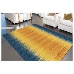 Teppich Arte Espina "Sunset 8070", bunt (gelb, blau), B:120cm H:12mm L:180cm, Wolle, Teppiche, Teppich, Handgemachter Wollteppich mit Wohlf&uuml;hlcharakter