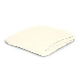 Betttuch Irisette "Vesuv 12", beige (creme), B:150cm L:250cm, Jersey, Obermaterial: 100% Baumwolle, Bettlaken, flauschig und warm, ohne Gummizug