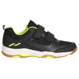 Indoorschuh Pro Touch "Rebel IV VLC J", Kinder, Gr. 34, schwarz, Synthetik, Schuhe, Hallenschuhe, Sportschuhe, nicht abf&auml;rbende Sohle