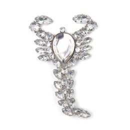 Collezione Alessandro Brooch 'Skorpion' female White size One Size