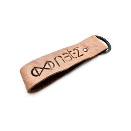 Nat-2 Key Ring 'Nat-2 Leather Keychain red wine' female Pink size One Size