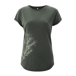 Life-tree Shirt 'Organic Fairwear Shirt Women Washed Green Pine Branch' female Green size S