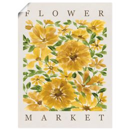 Wandbild Artland, B:60cm H:80cm T:0,1cmfarbe bild(er): gelb, Papier, Wohnzimmer, Bilder, "Sunflower Blooms", als Alubild, Leinwandbild, Poster,