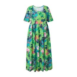 Ulla Popken Summer Dress female Green, Mixed colors size 46-48